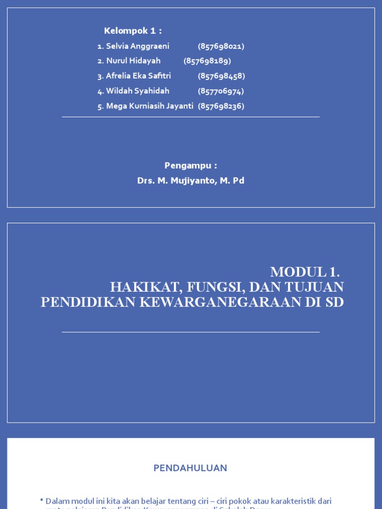 PKN - Modul 1-12 | PDF