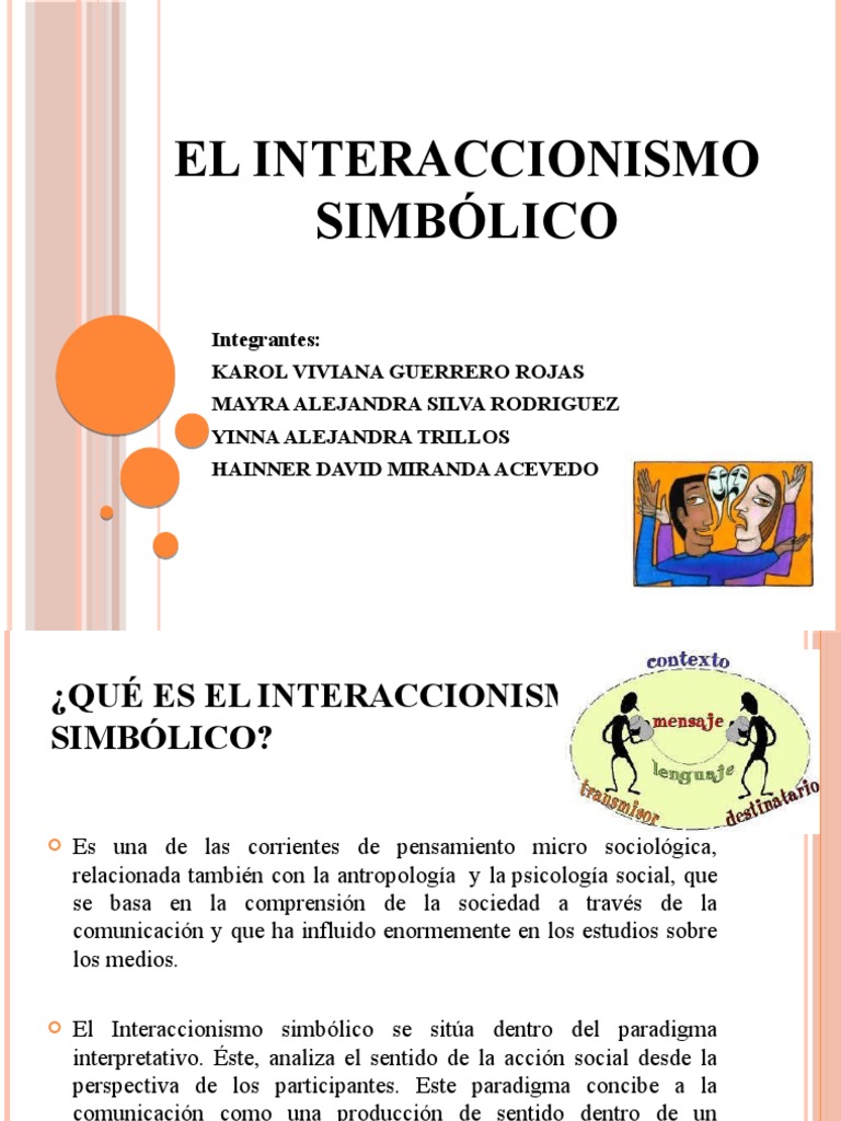 El Interaccionismo Simbolico | PDF | Pragmatismo | Sociología