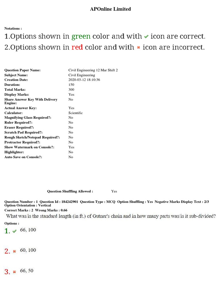 Aponline Limited | PDF | Multiple Choice | Psychometrics