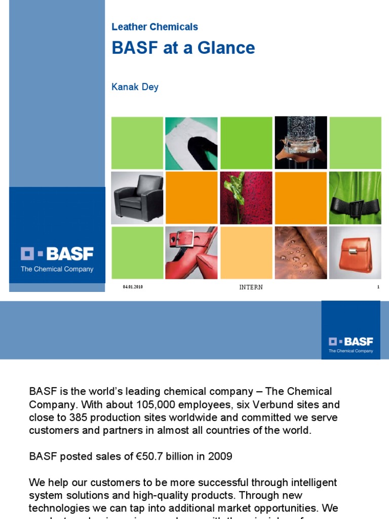 BASF at A Glance | PDF | Plastic | Polyurethane