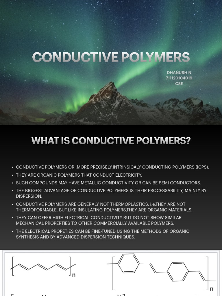 Conductive Polymers | PDF | Electricity | Materials Science