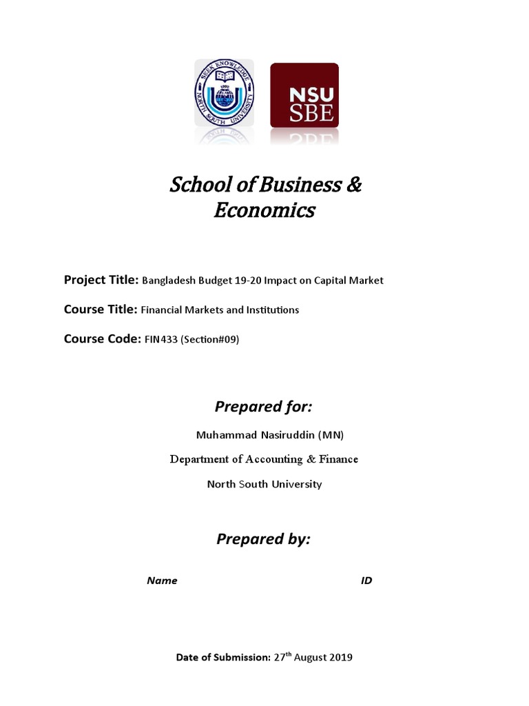 School of Business & Economics: Prepared For | PDF | Dividend | Taxes