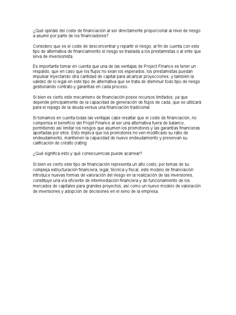 Project Finance | PDF
