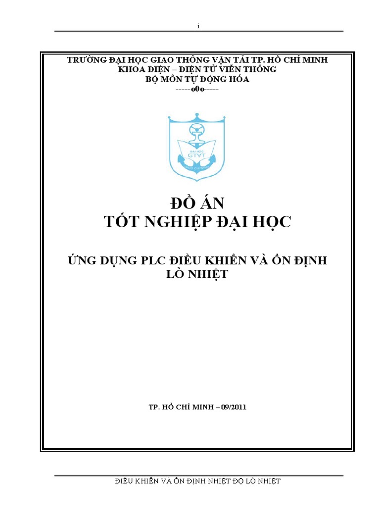 123doc Ung Dung PLC Dieu Khien Va On Dinh Lo Nhiet Kem Ban Ve Datasheet PLC | PDF