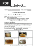 Q3 Module1 G10 COOKERY | PDF | Stock (Food) | Soup