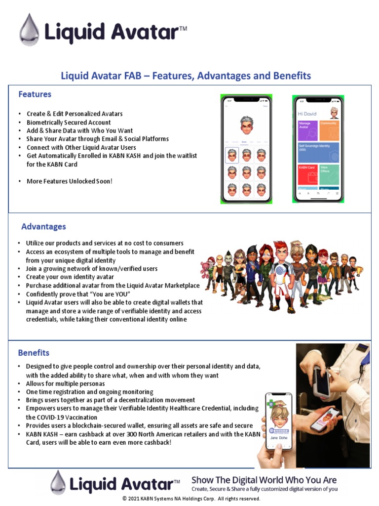 Liquid Avatar FAB - Features, Advantages and Benefits | PDF | Finance ...