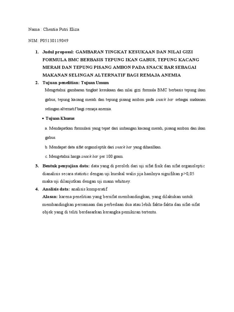 Chentia Putri Eliza Metlit | PDF