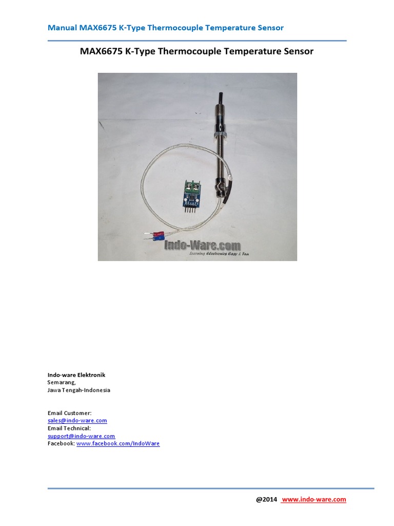 MAX6675 Termocouple 2 | PDF