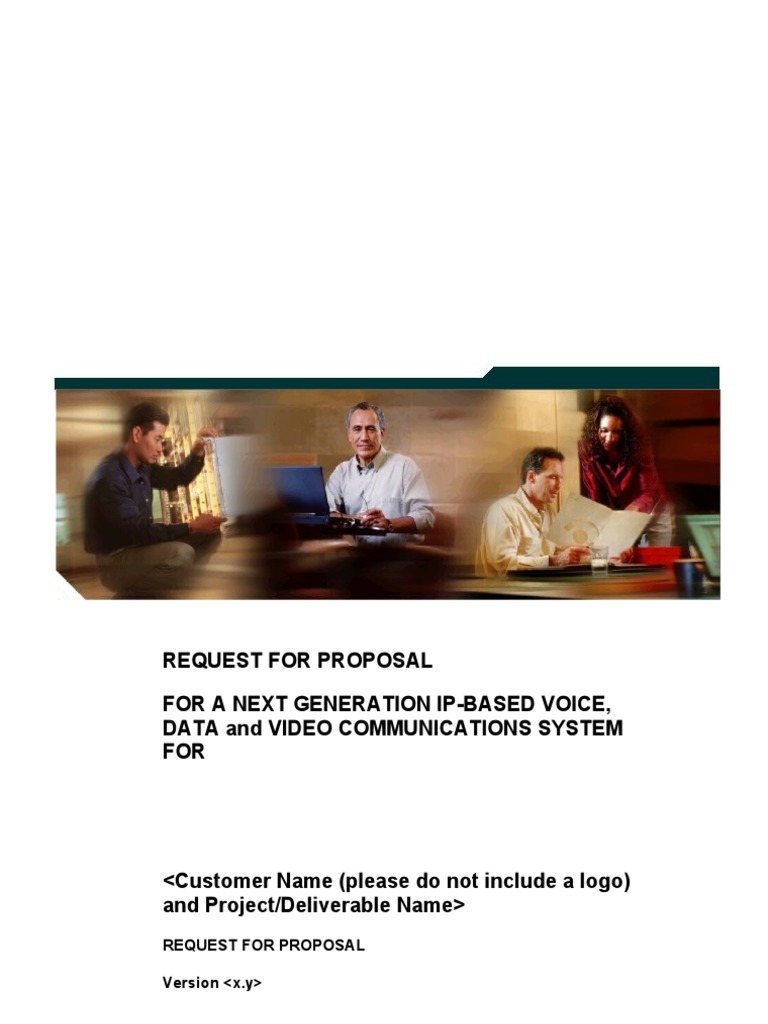 Sample RFP Template | Download Free PDF | Voice Over Ip | Internet Protocol Suite