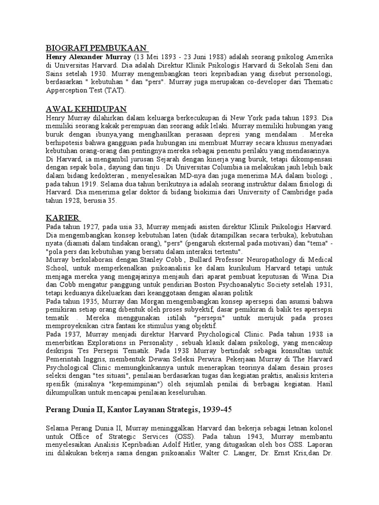 Henry Alexander Murray (PART 1) | PDF