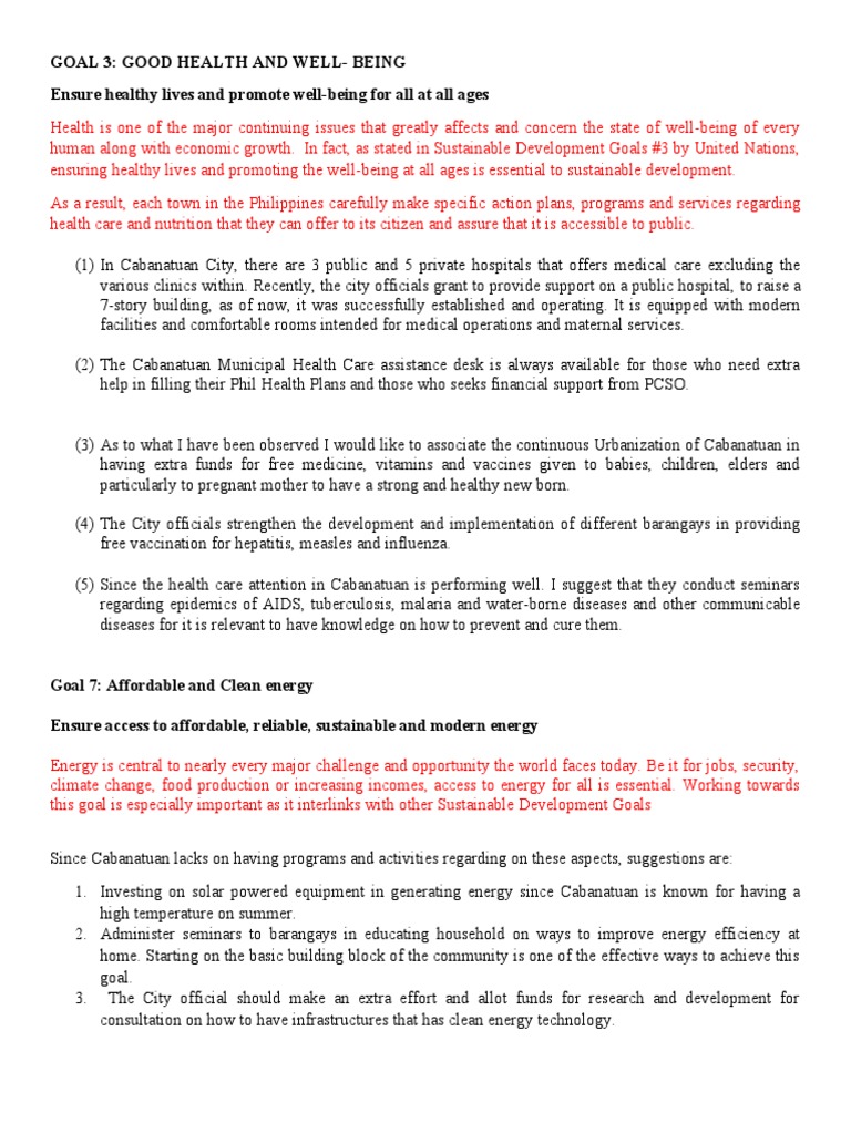 Goal 3: Good Health and Well-Being Ensure Healthy Lives and Promote ...