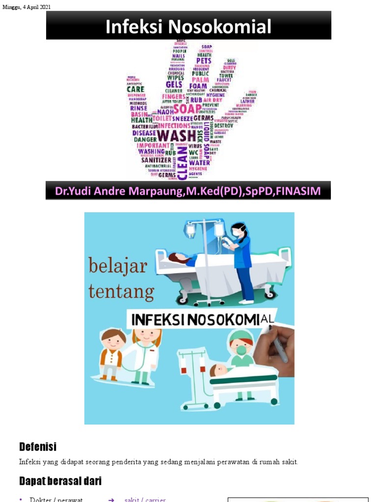 Infeksi Nosokomial April 2021 | PDF
