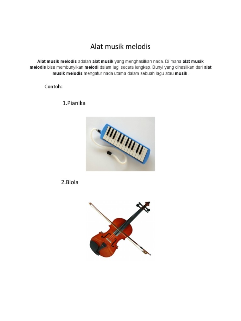 Alat Musik Melodis | PDF | Seni