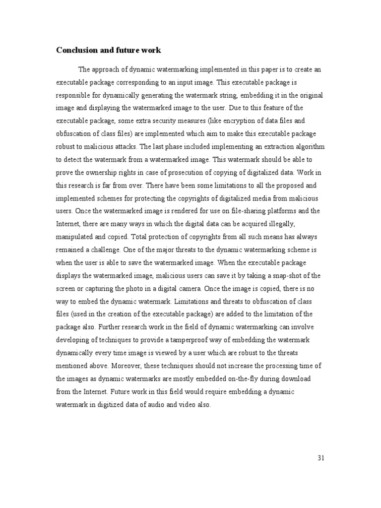 Conclusion and Future Work | PDF | Digital Technology | Information And ...