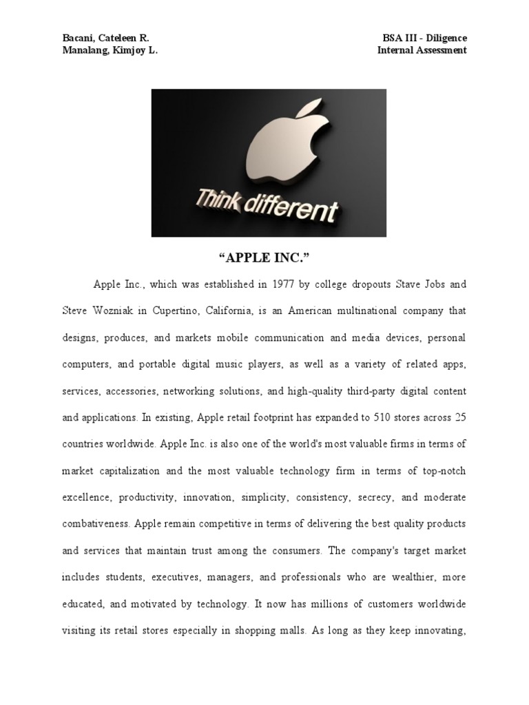 Overview of Apple Inc. and Its Impact | PDF | Apple Inc. | Brand