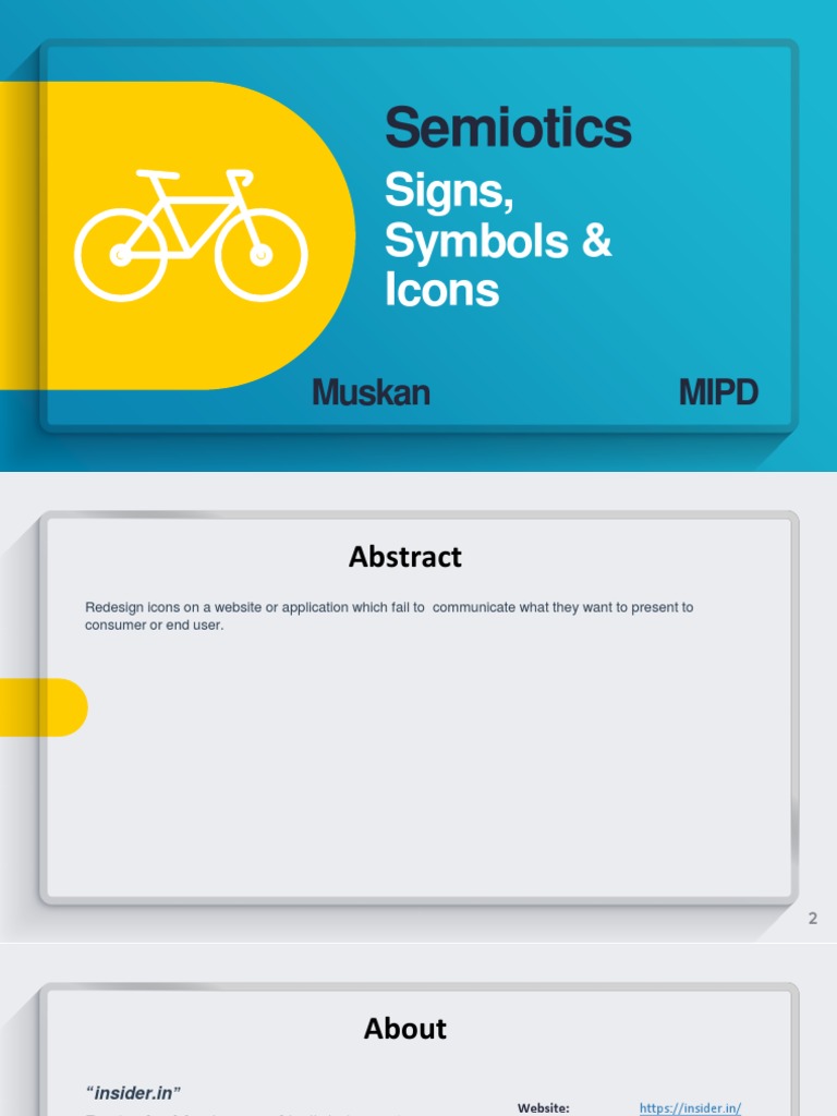 Semiotics: Signs, Symbols & Icons | PDF