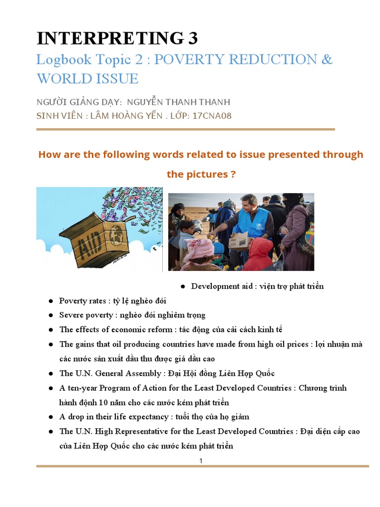 INTERPRETING 3 - Logbook Topic 2 | PDF