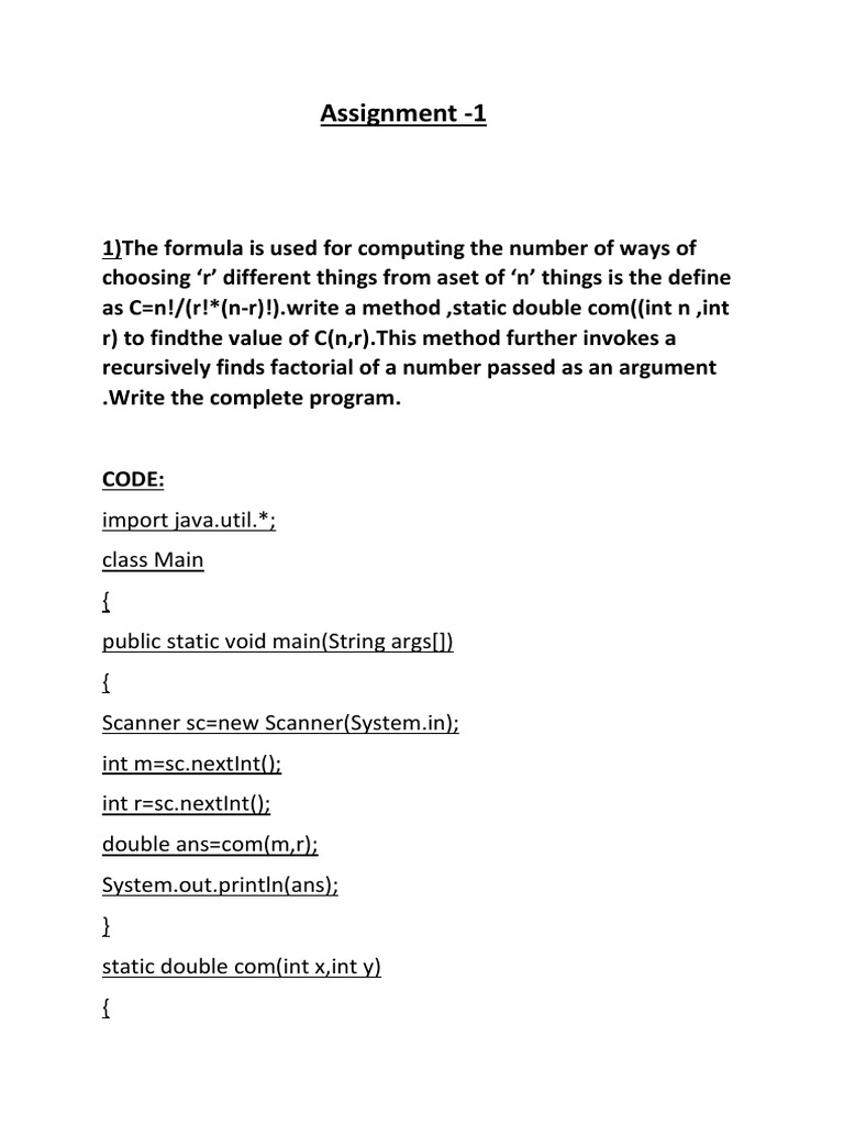 Assignment Pdf Parameter Computer Programming Computer Programming 8814
