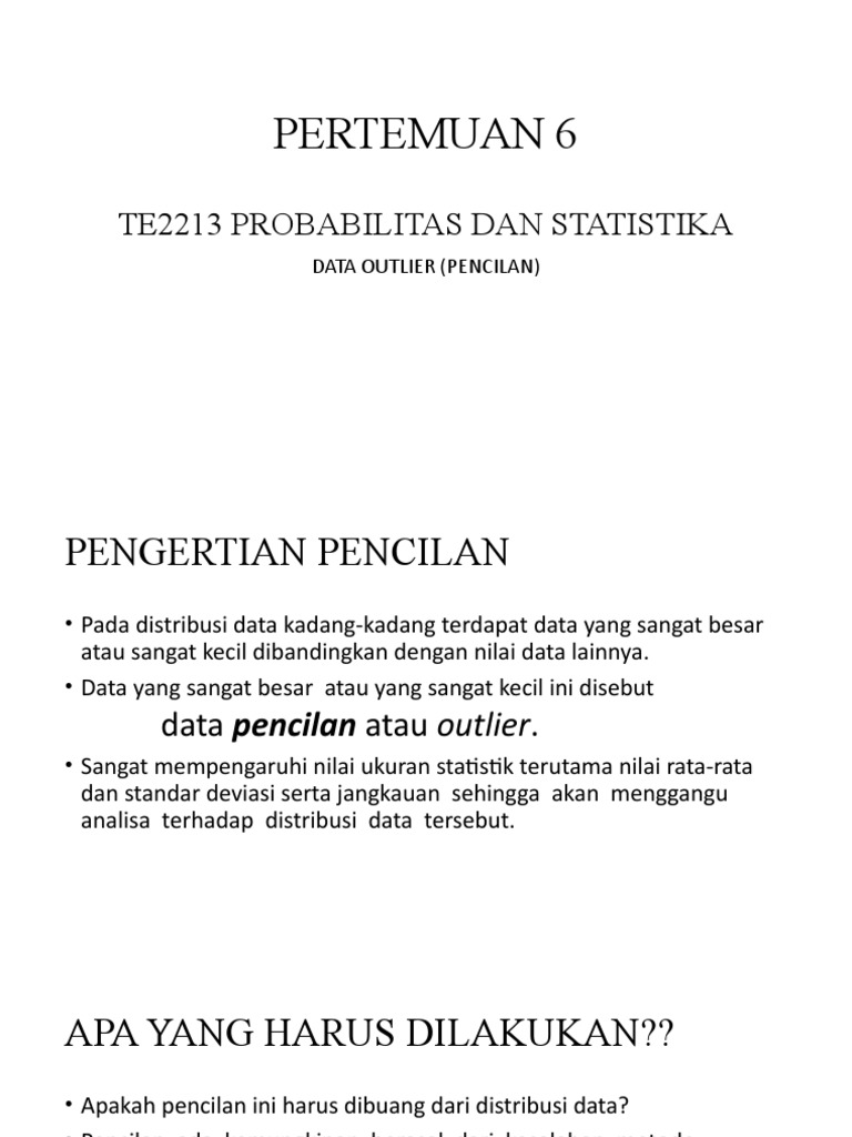 Data Pencilan | PDF