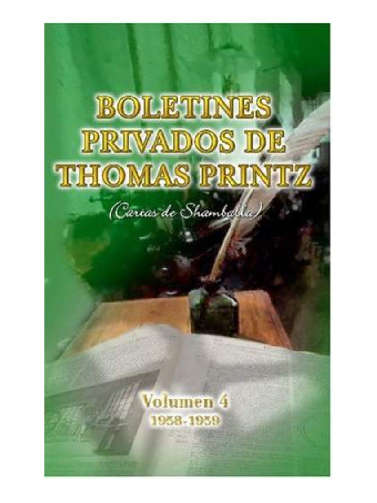 Boletines Privados de Thomas Printz Vol 4 | PDF | Vida | Amor