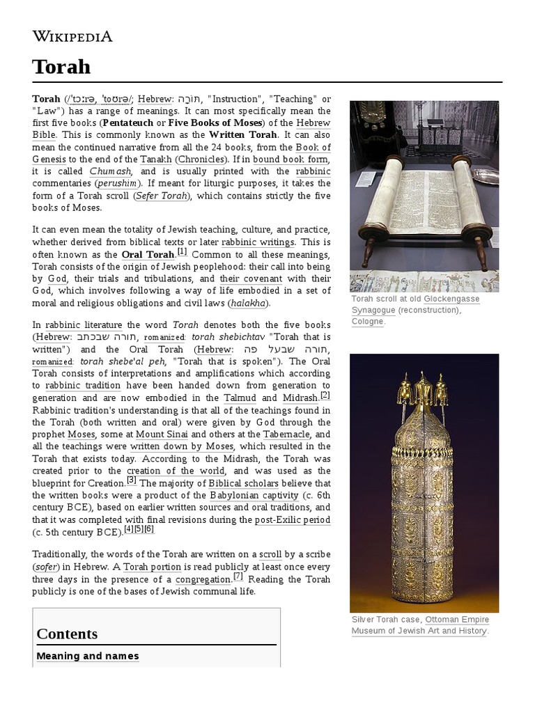 Torah ( | PDF | Torah | Book Of Numbers