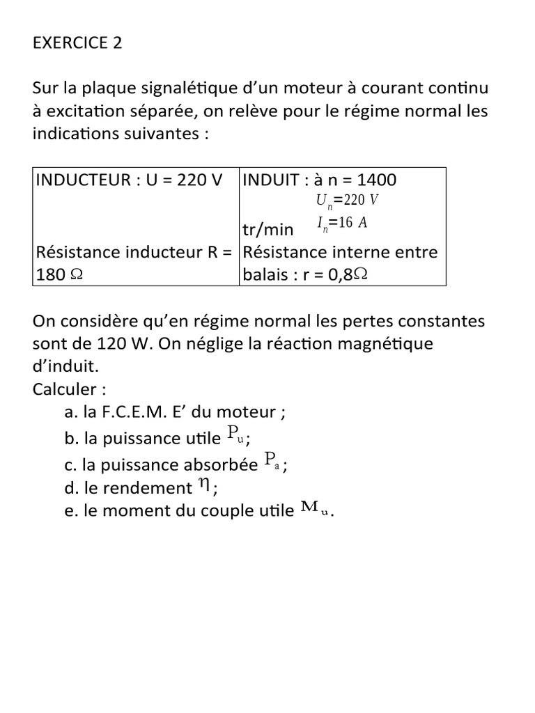 Exercice 2 MCC | PDF