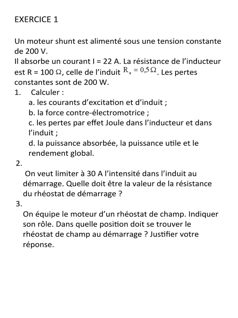 Exercice 1 MCC | PDF