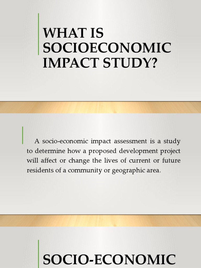 Socio Economic Impact of A Business Report | PDF | Value (Economics ...