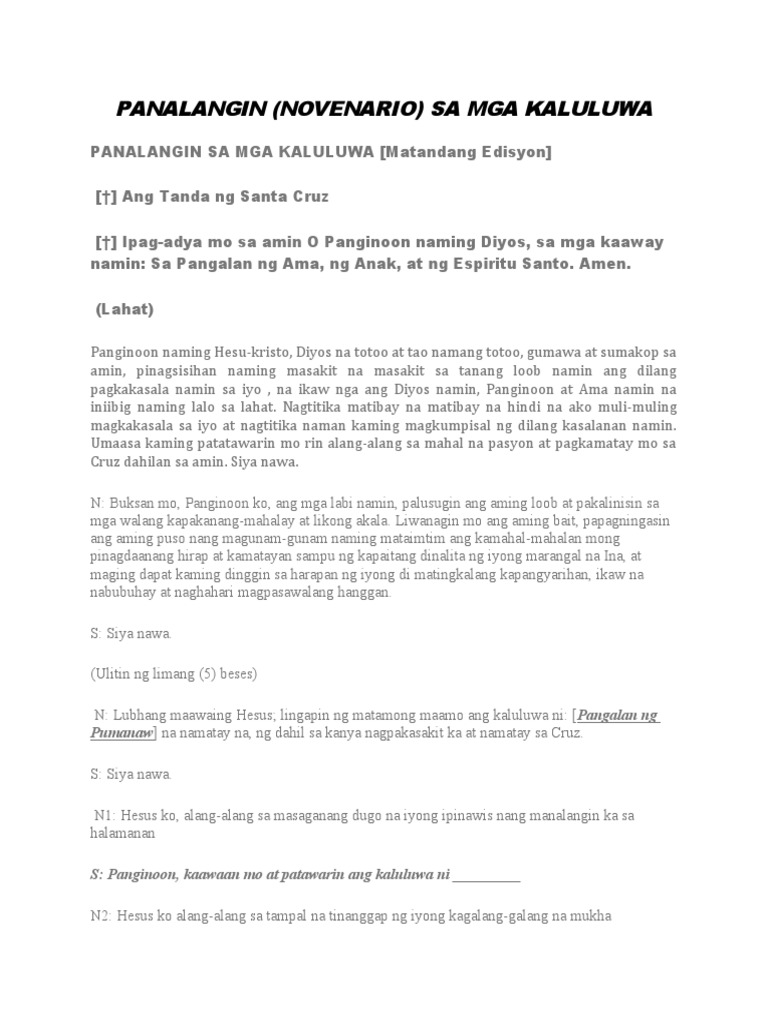 PANALANGIN | PDF