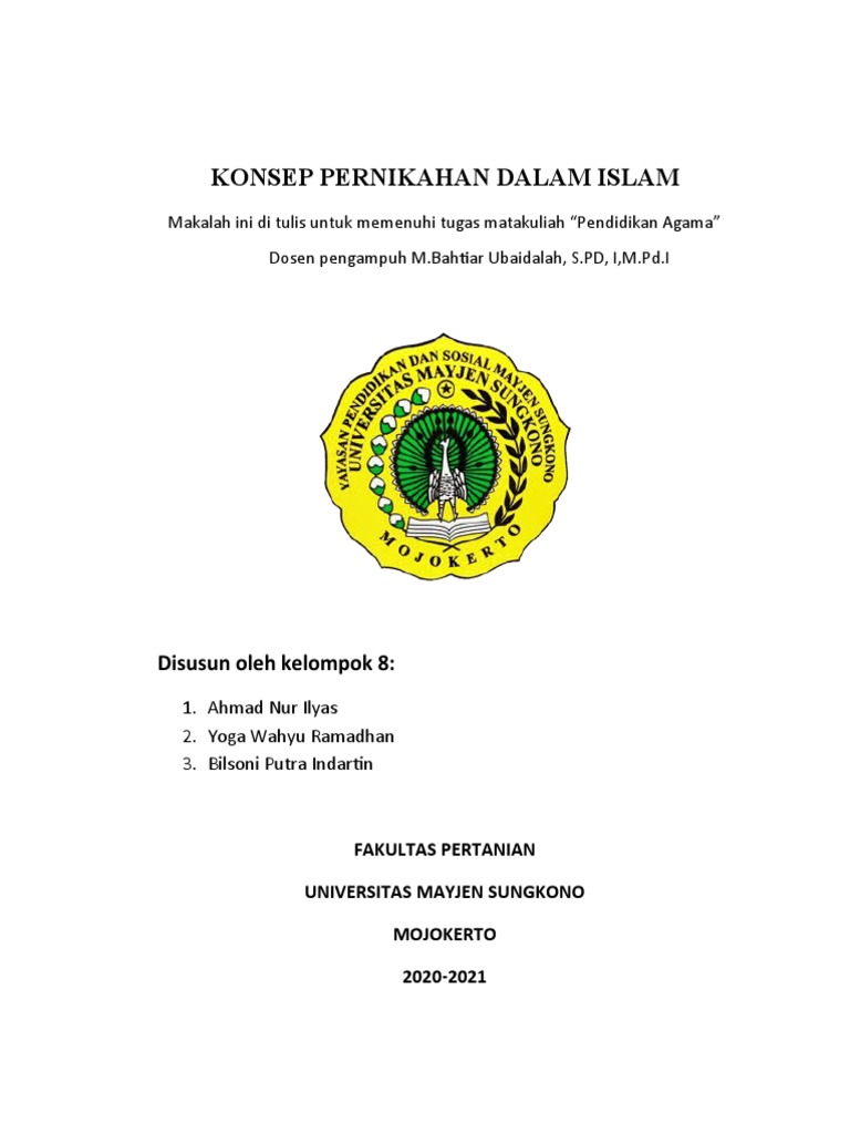 Konsep Pernikahan Dalam Islam Pdf