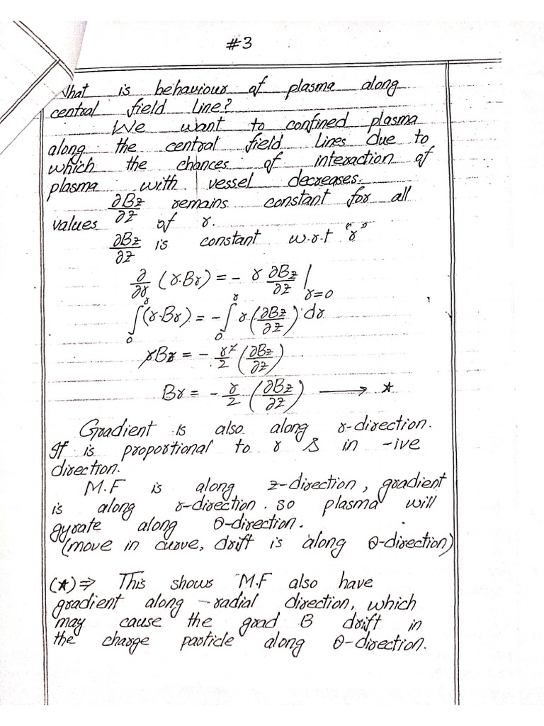 Plasma Physics GCUF Notes 2-35 | PDF