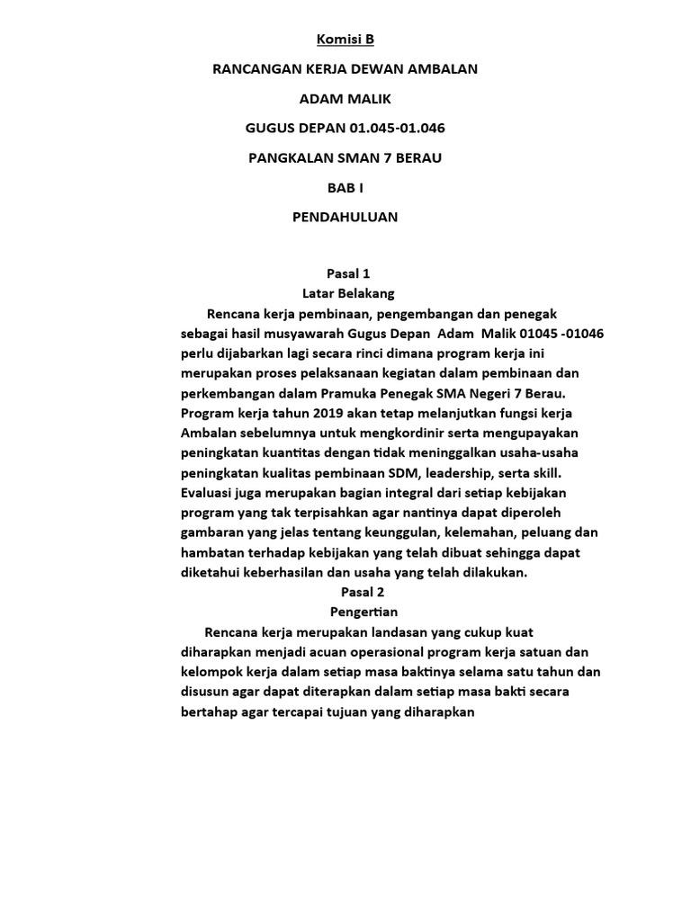 Komisi B | PDF