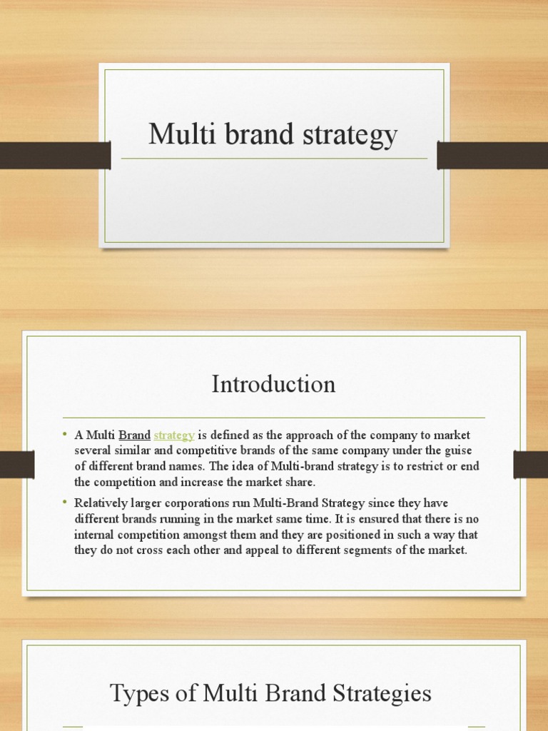 Multi Brand Strategy | PDF