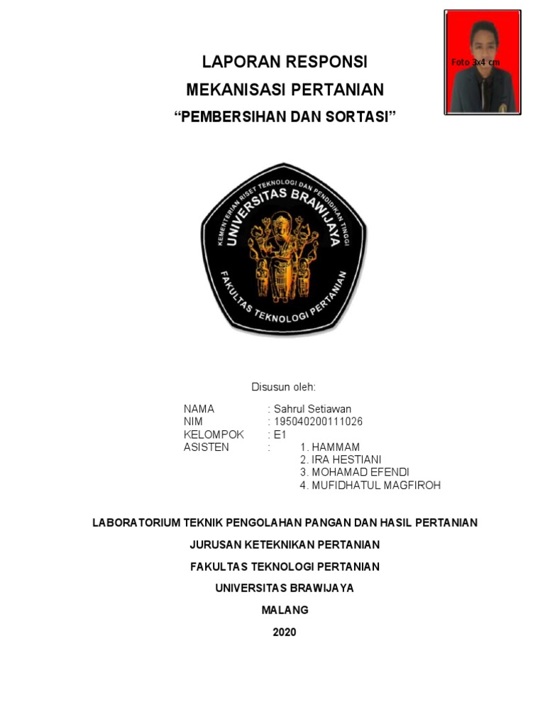 Laporan Pembersihan Dan Sortasi | PDF