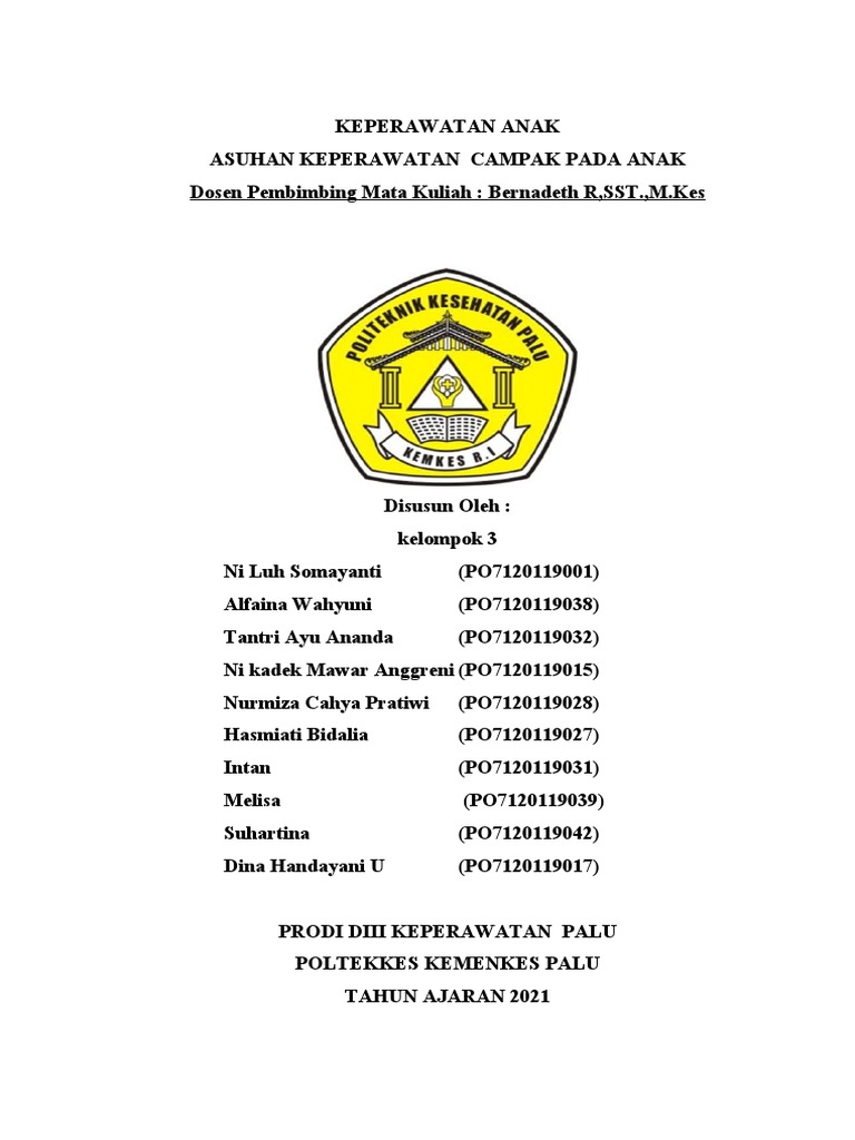 Askep Campak Pada Anak (Ni Luh Somayanti) | PDF