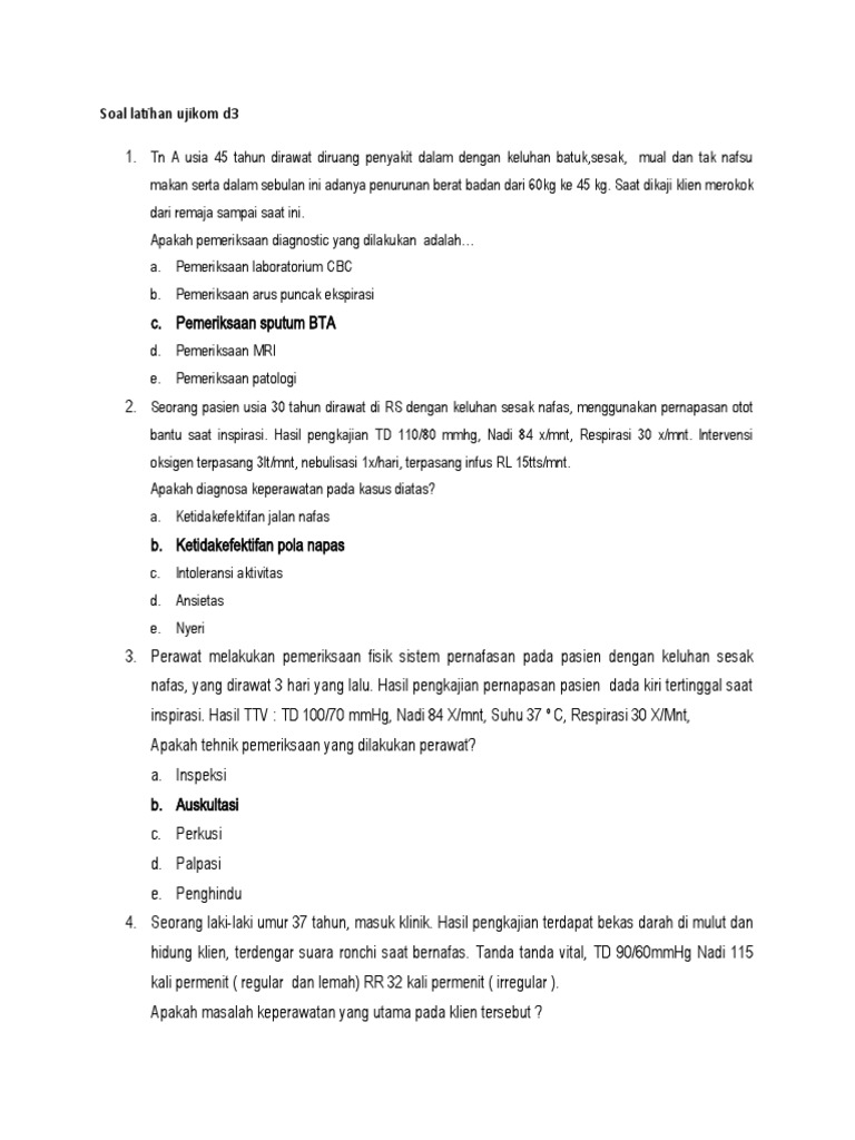 Soal Latihan Ujikom d3 | PDF
