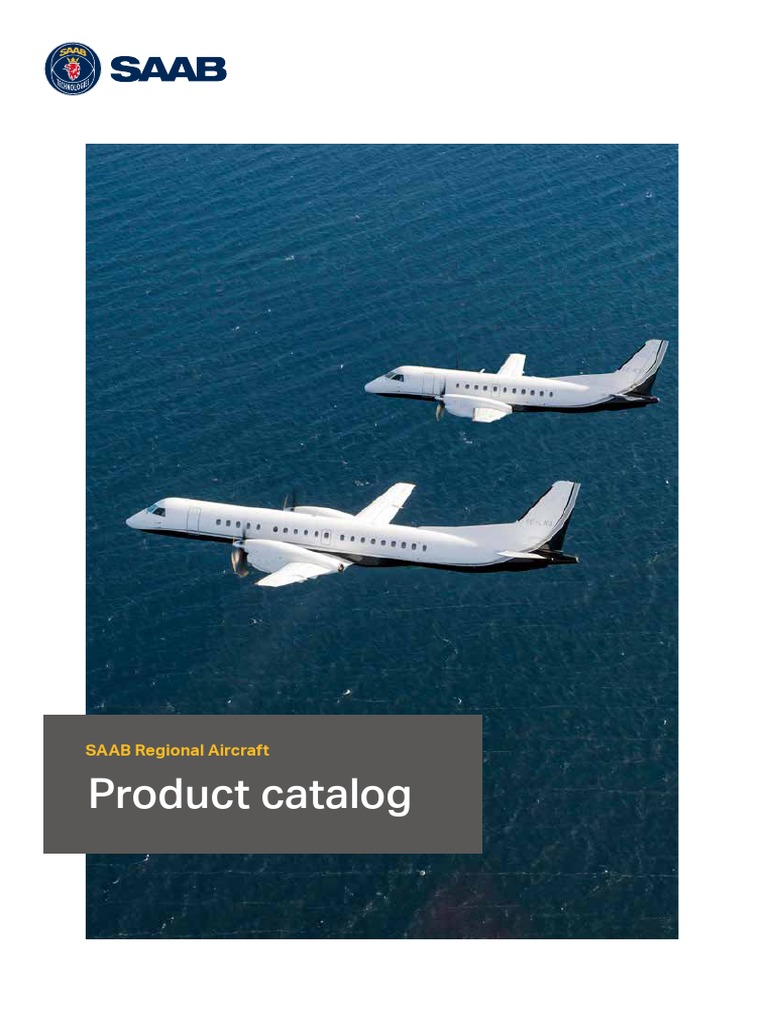 Product Catalog: SAAB Regional Aircraft | PDF | Manufacturing And Engineering | Computing And ...