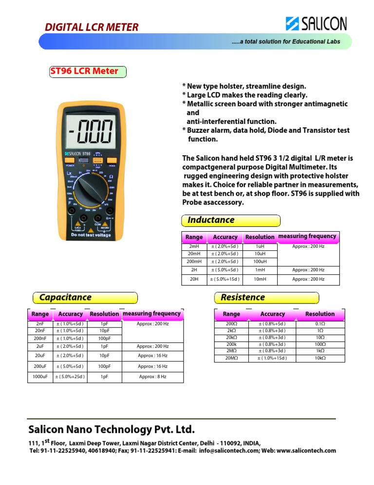 LCR Meter | PDF | Electronics | Electrical Engineering