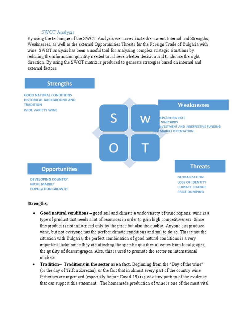 Wine SWOT | PDF | Swot Analysis | Vitis
