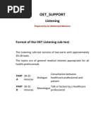 OET Speaking - Role Play Cards | PDF