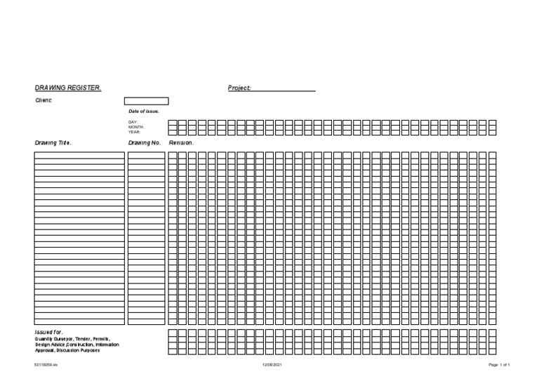 Drawing Register | PDF | Business