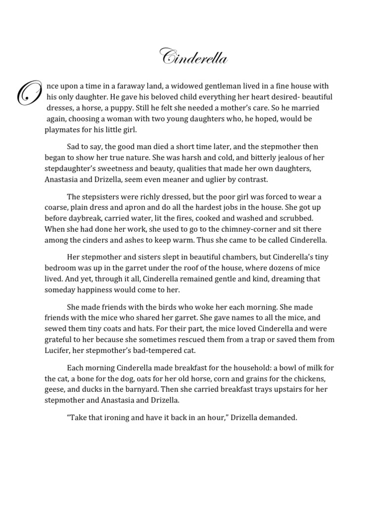 Cinderella | PDF | Cinderella
