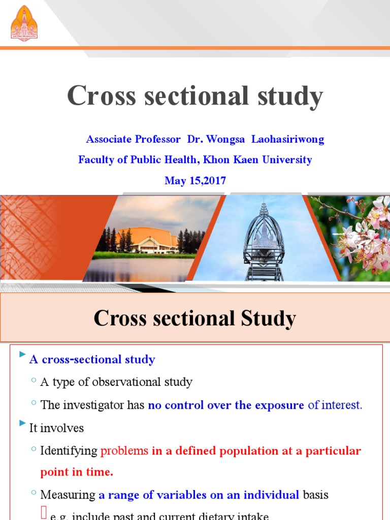 02 Cross Sectional Studies 2017 Pdf Cohort Study Sampling