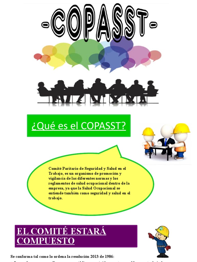 Capacitación COPASST | PDF | Seguridad y salud ocupacional | Política