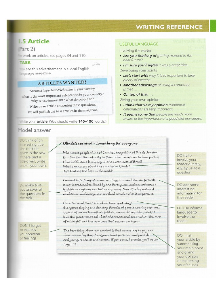 ARTICLE SAMPLE B2 First | PDF