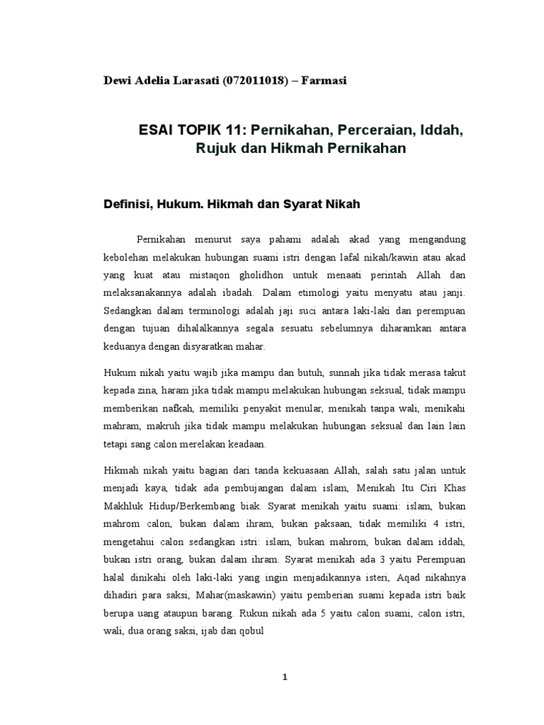 Template Esai | PDF | Kesehatan Holistik