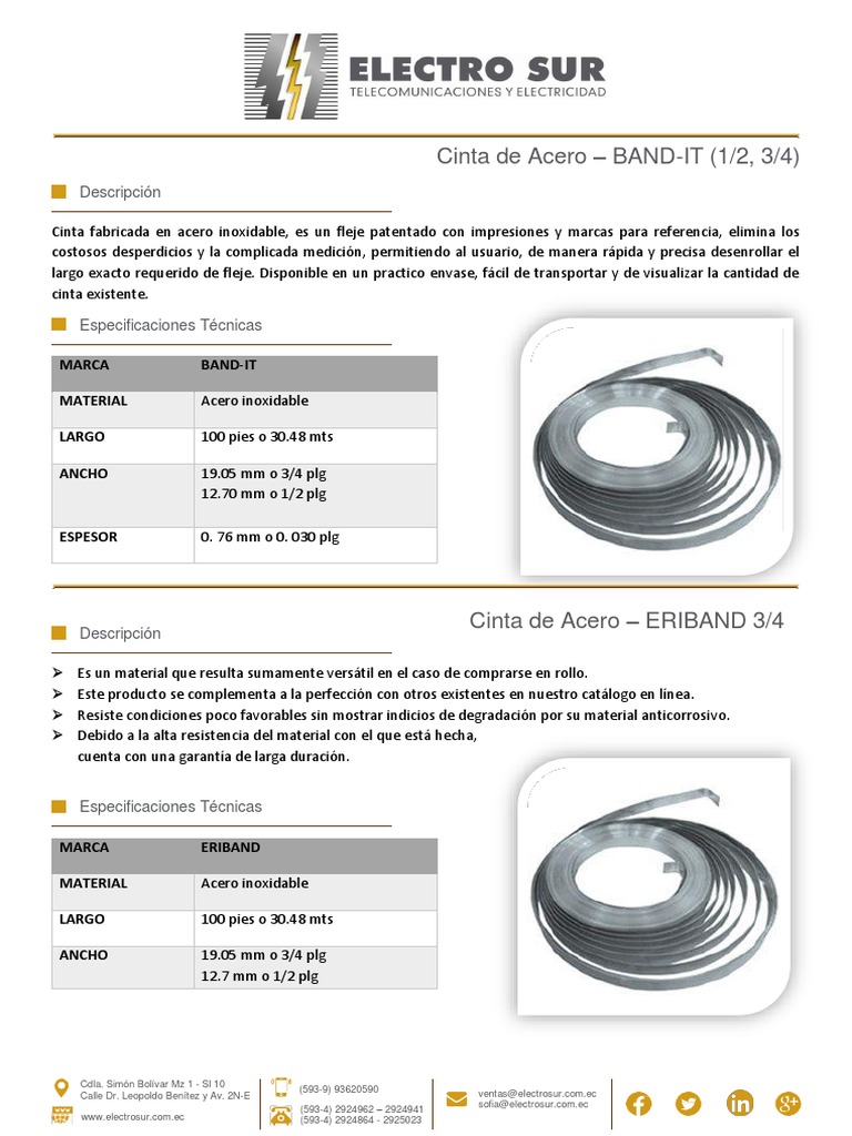 Ficha Tecnica Cinta Bandit Pdf