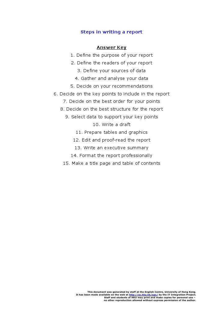 Essential Steps for Writing Reports | PDF | Art