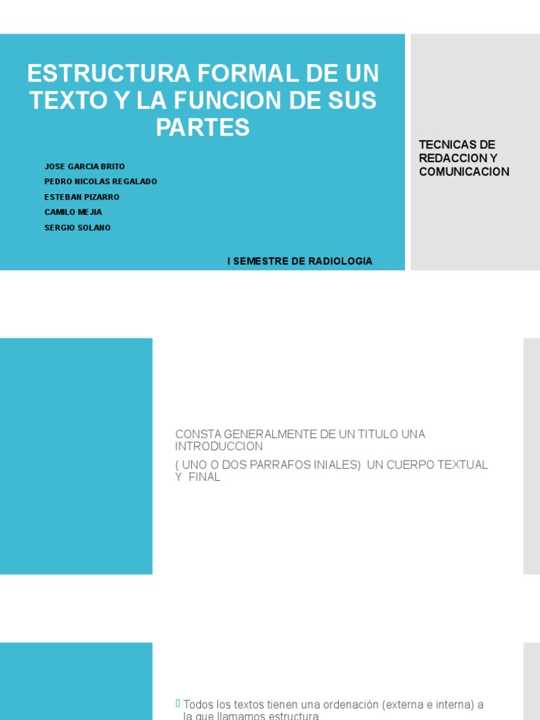 Estructura Formal de Un Texto y La Funcion | PDF | Narrativa | Science