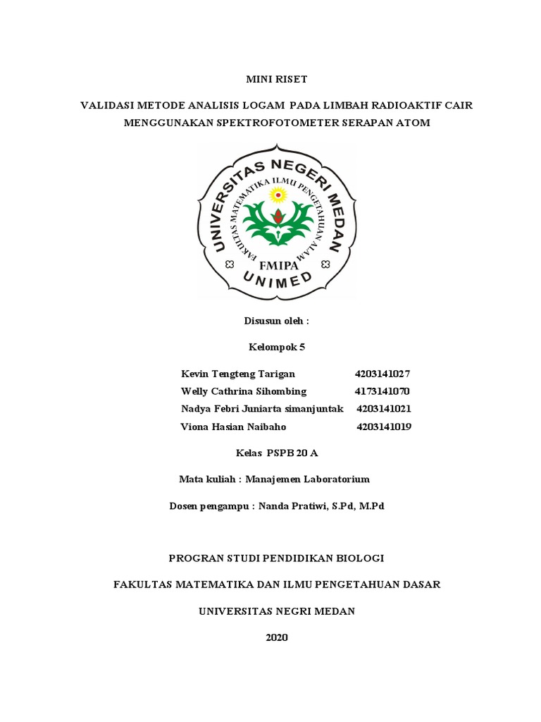 Mini Riset Manlab Kelompok 5 | PDF